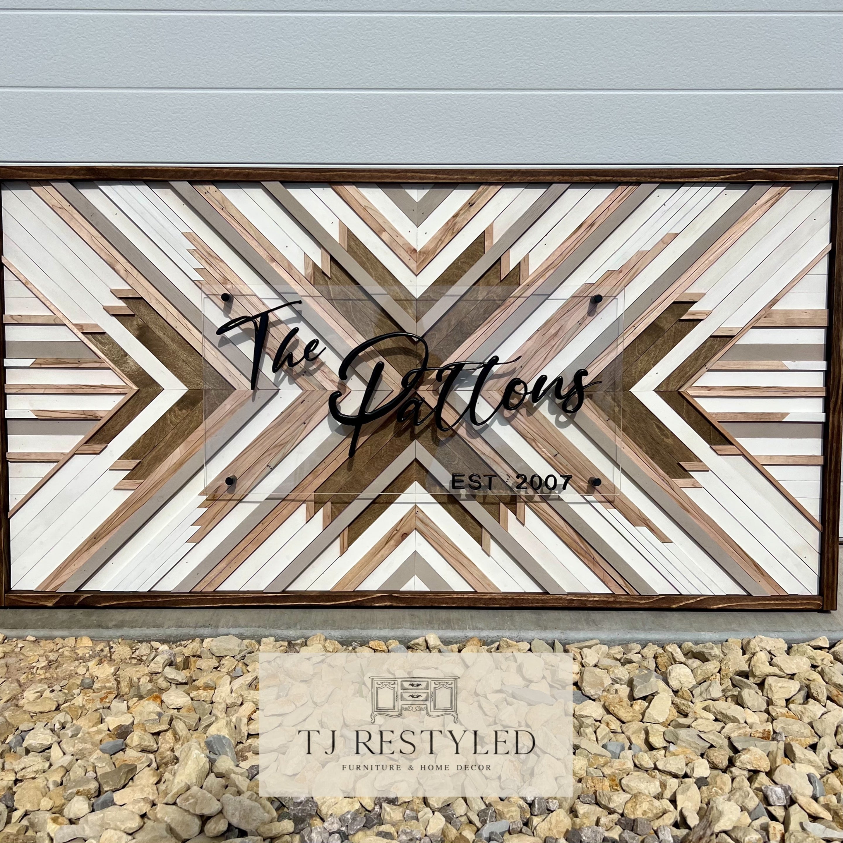 Custom Aztec Wood Sign | TJ Restyled
